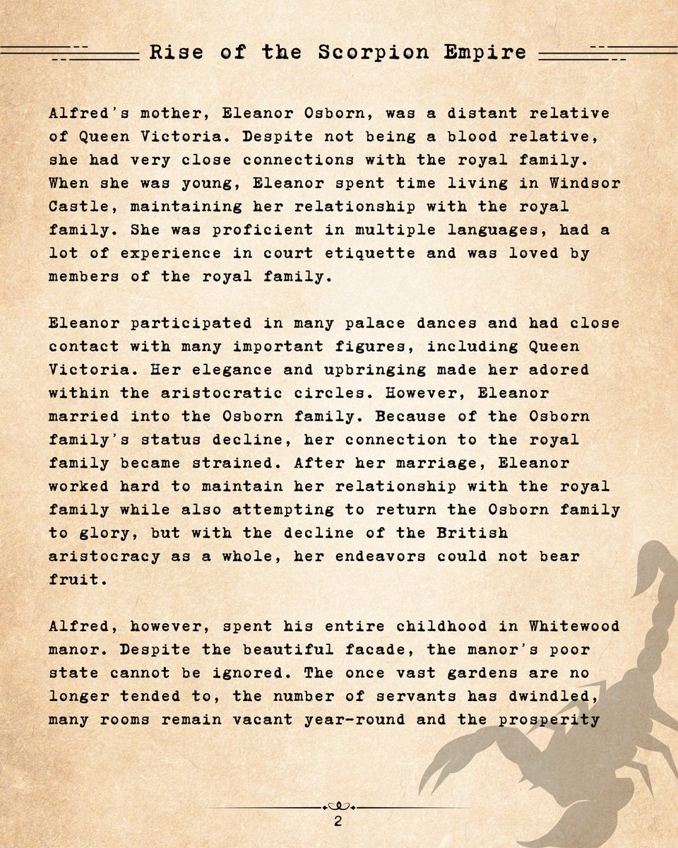 World Conqueror 4 Background Story Rise of the Scorpion Empire Chapter ...