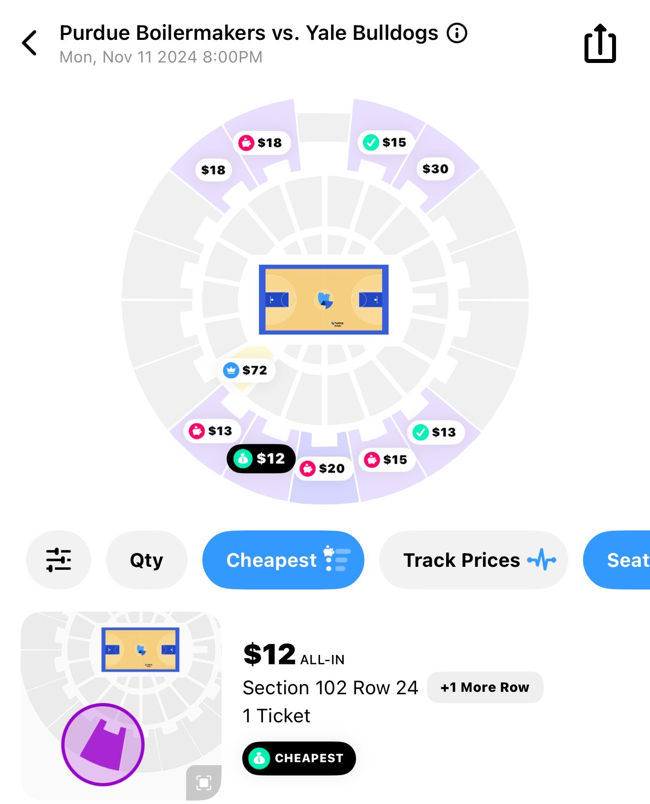 Purdue Basketball Arena Seating Chart Ferrell Center Seating Chart