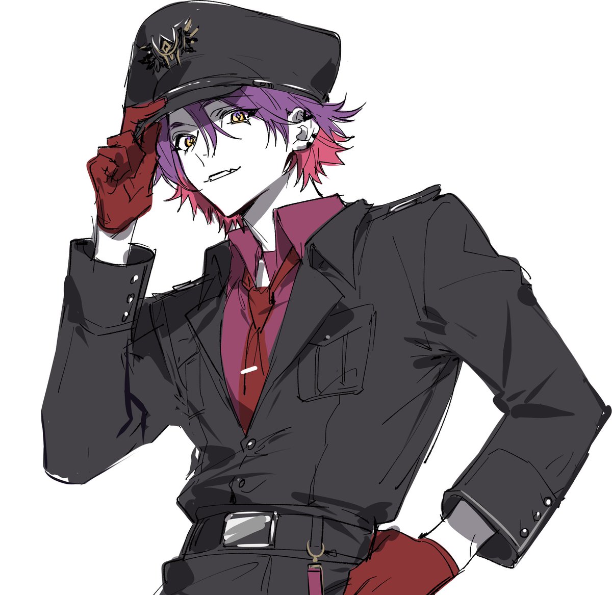 「警察 (?) 」|KAOHOM |🦁🔗😈♦ CQ6 postcard รอบไปรในปักหมุดค่าのイラスト