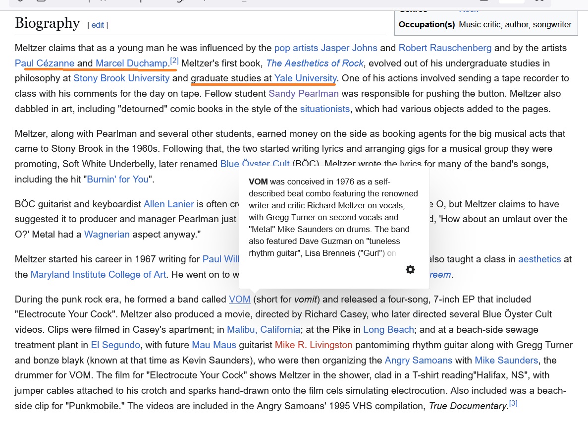 Blue Öyster Cult's record producer "Sandy" Pearlman was the Schulich ...