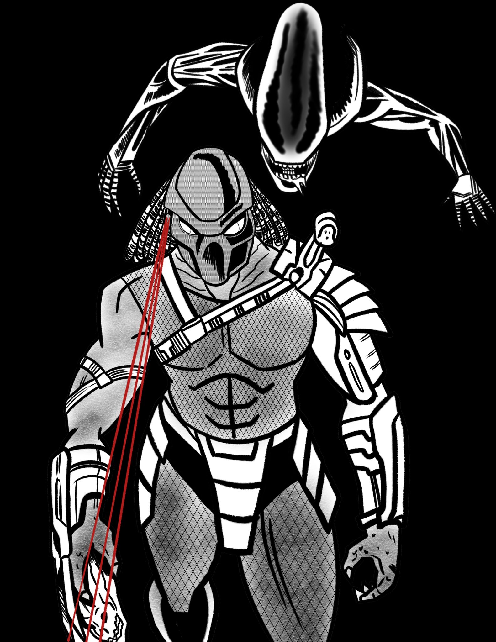 Simple Alien Vs Predator Drawings Aliens Versus Predator 2 Wikipedia