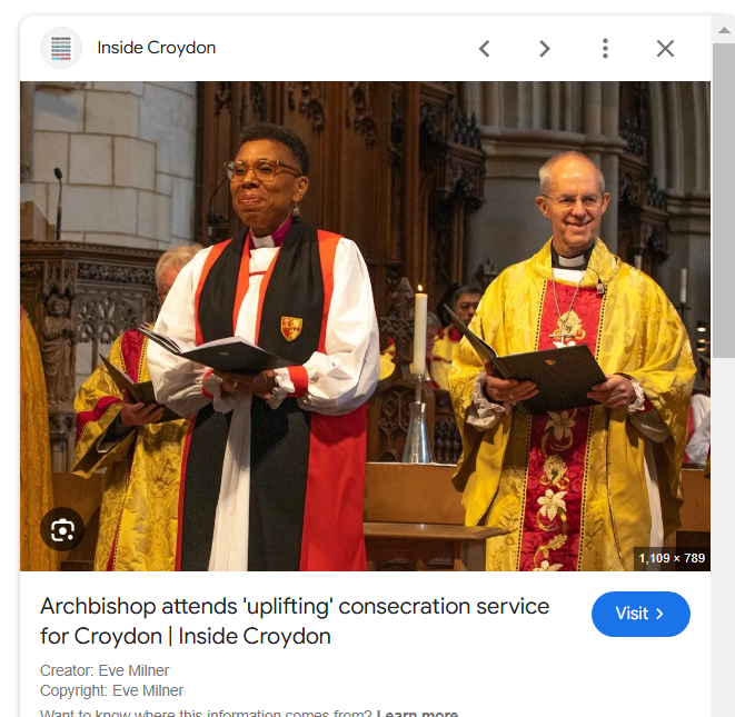 "The archbishop, who is the leader of the global Anglican church, said ...