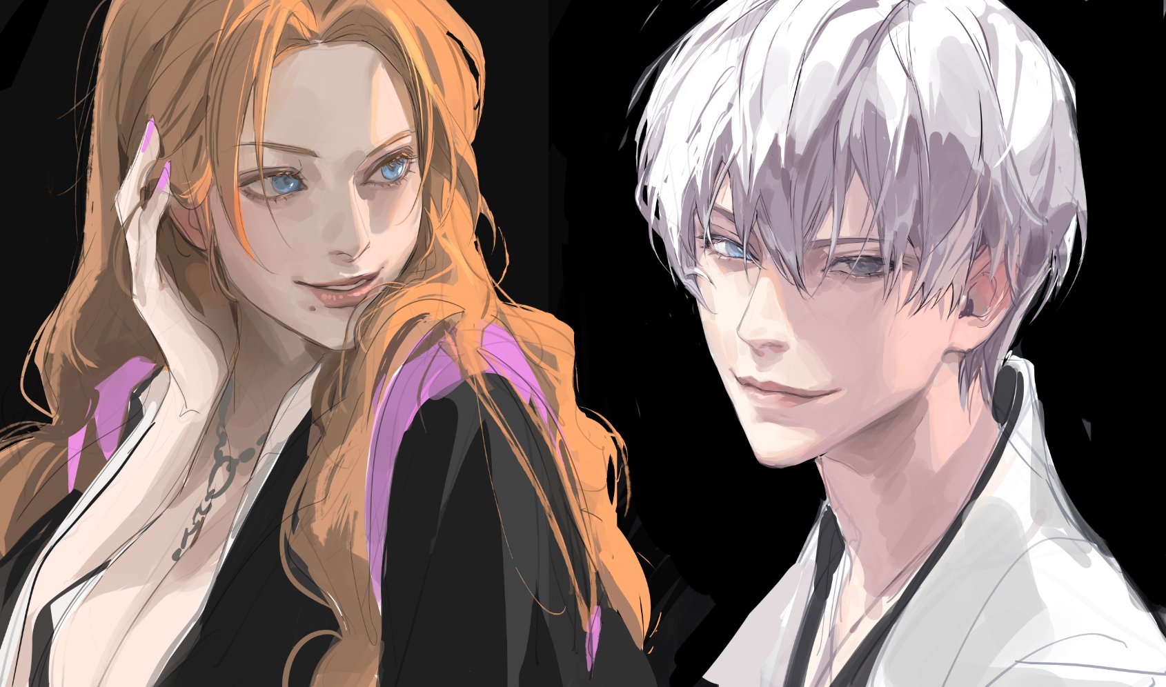 Rangiku X Gin My Tears For You Gin And Rangiku Daily Anime Art