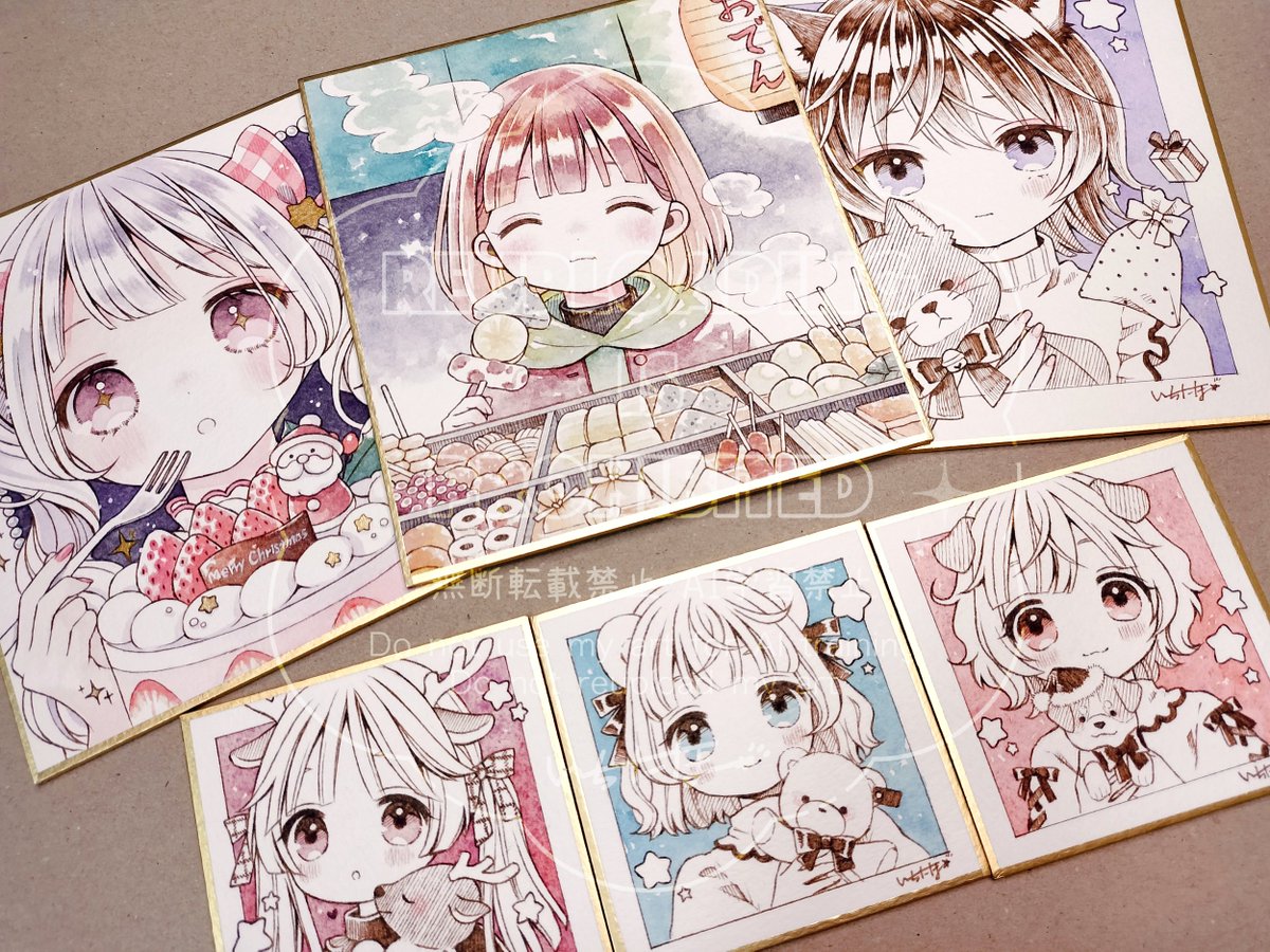 「色紙ちまちま描いてます! #COMITIA150 #コミティア150 」いちにほ🌷コミティア【は45a】の漫画