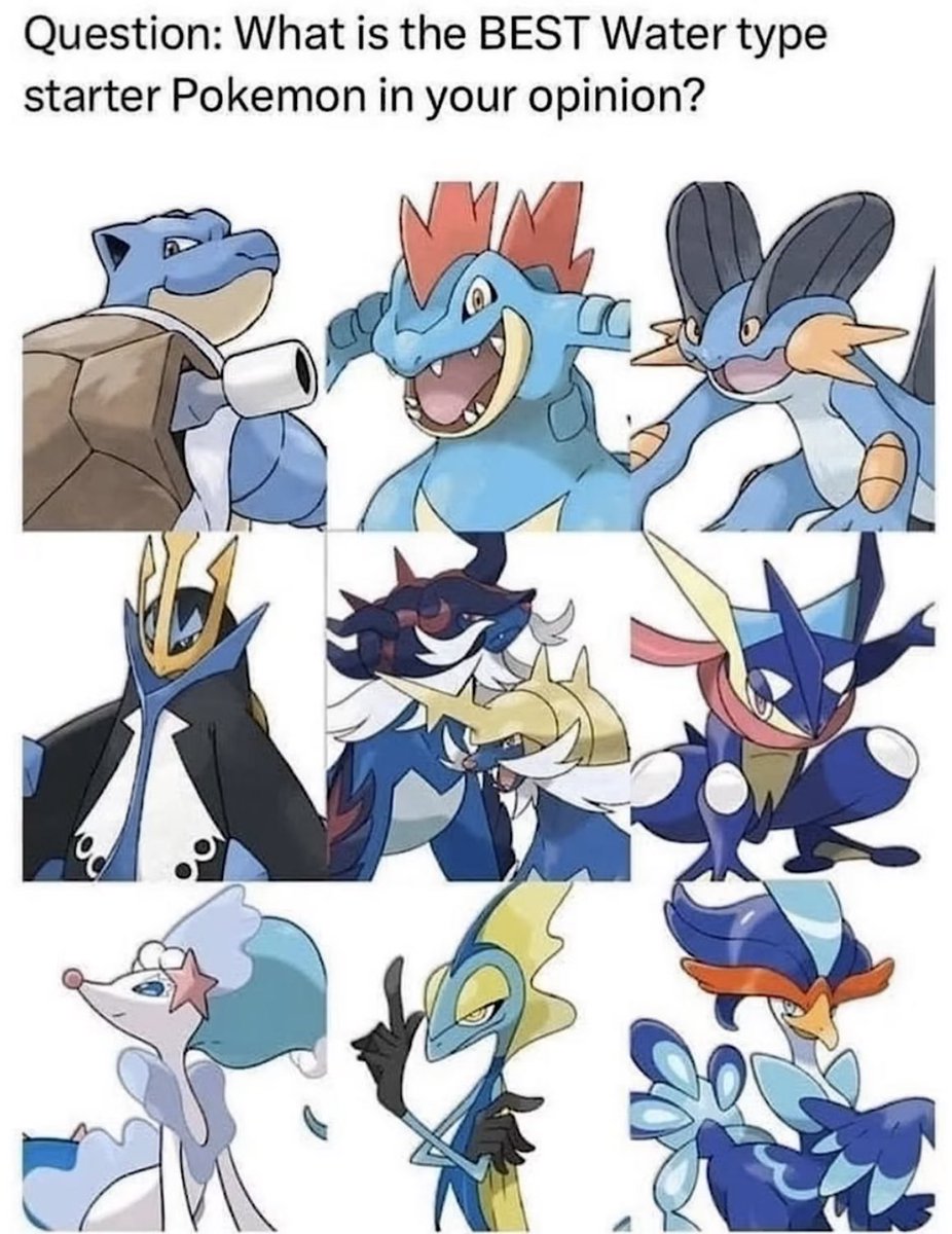 Sinnoh Water Types