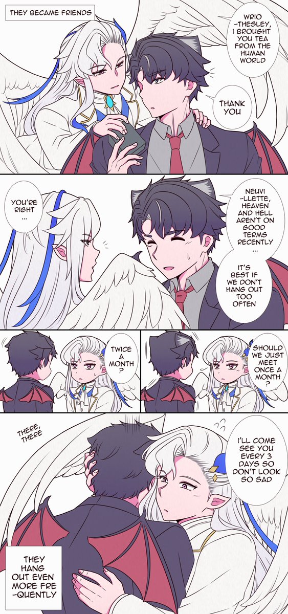 rkgk ⛓️🌧️ Hell/Heaven AU ] The demon who (reluctantly) be」Senren-chan-sanの漫画