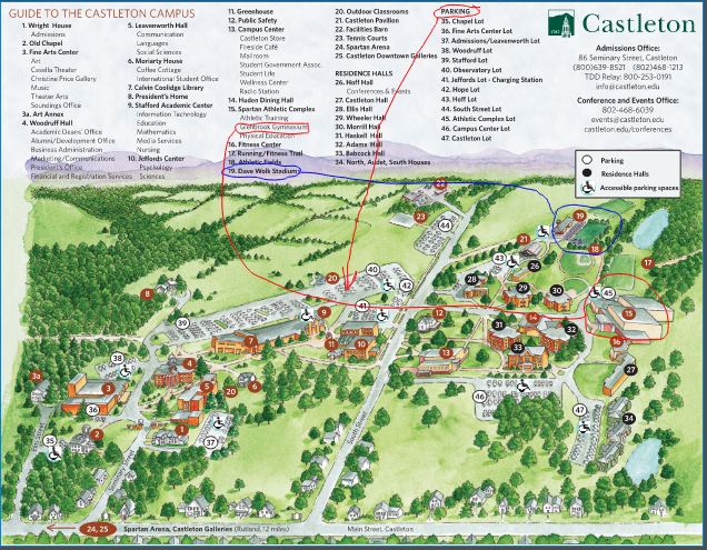 Castleton State College Campus Map
