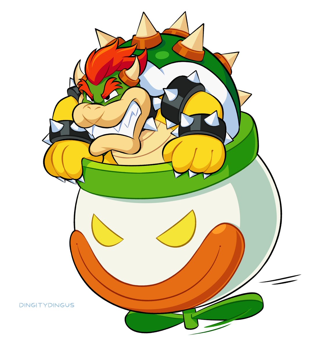 クッパ 「Bowser with the Clown Car #Bowser #Ninte」|Vinny 🌟のイラスト