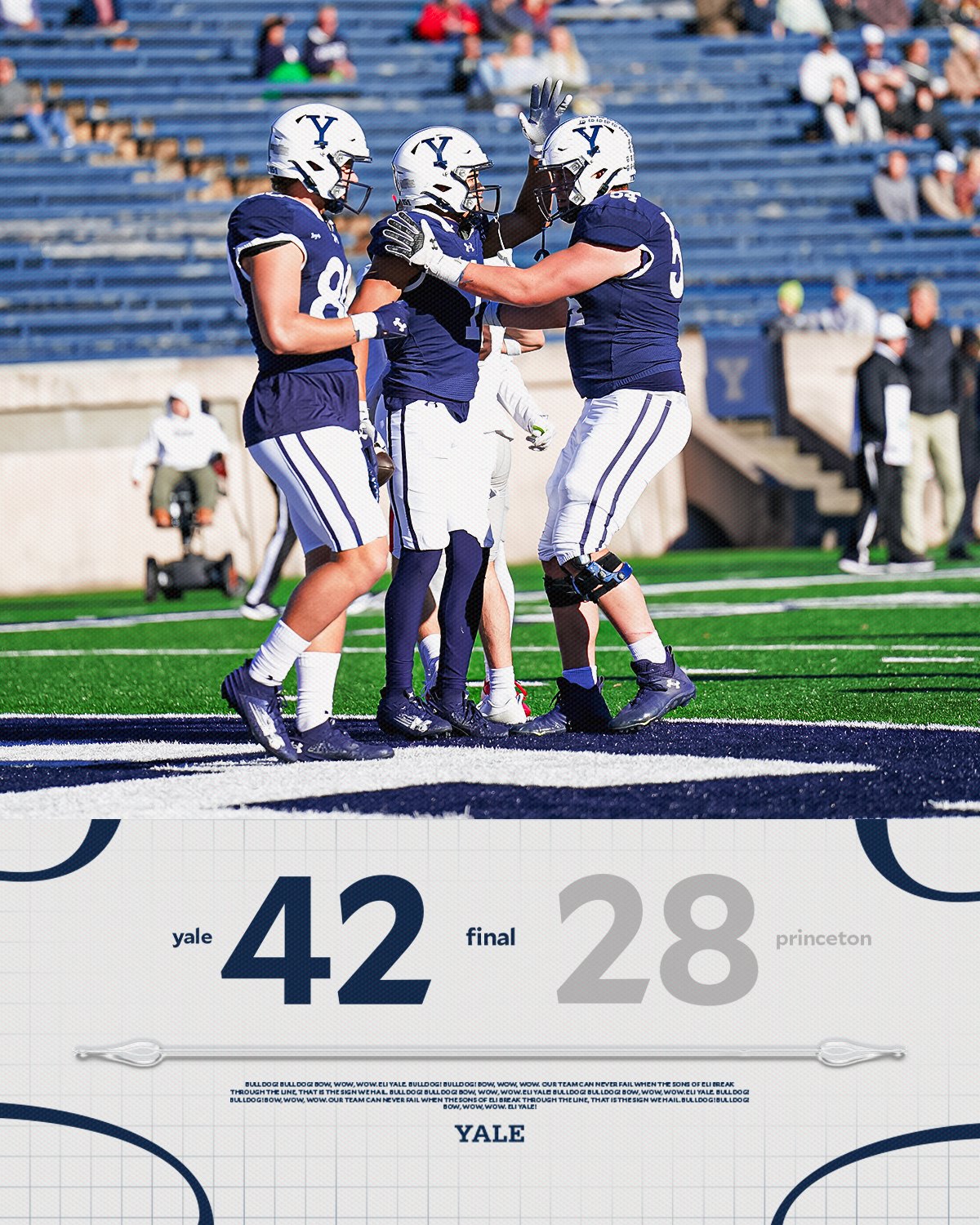 Yale Bulldogs Stadium NEW HAVEN, CT OCTOBER 08:Yale Bulldogs Head