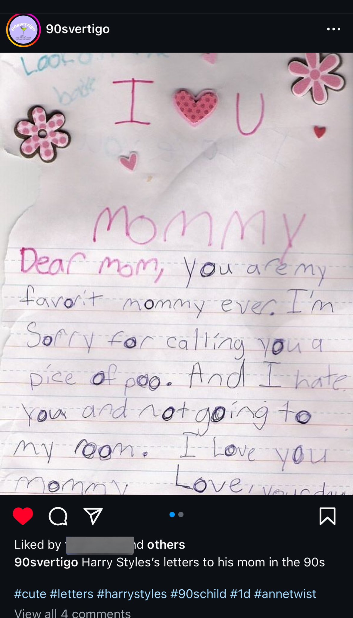 Harry Styles Writing A Letter Kendall Jenner Posted Handwritten Love