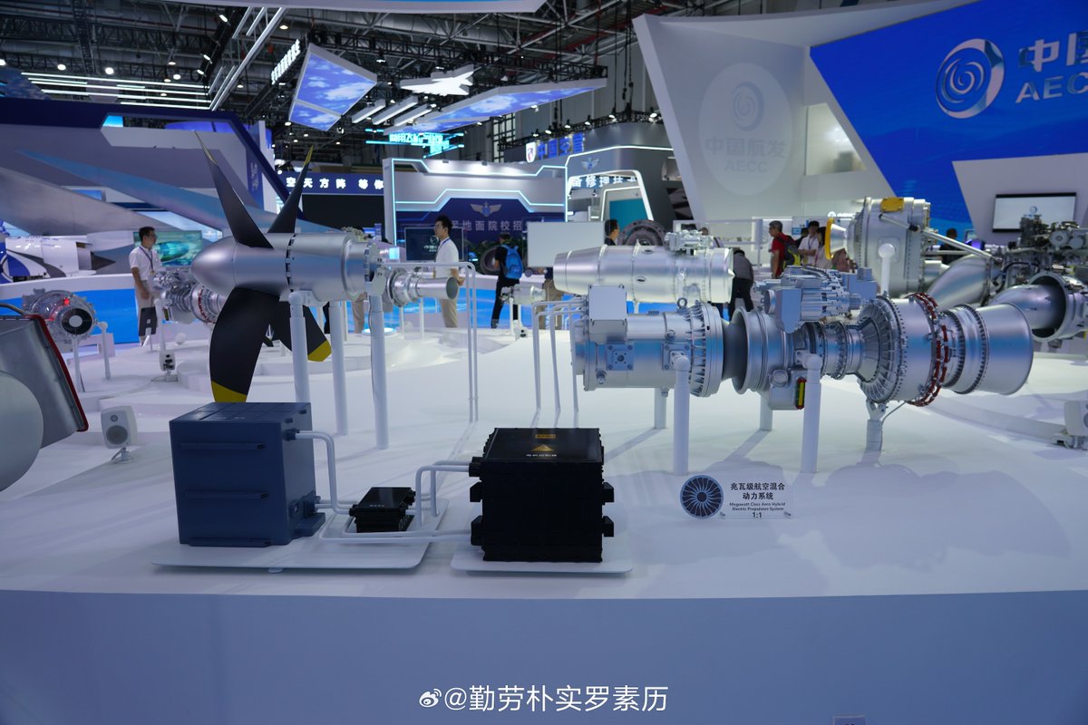 AECC showcased its Hybrid propulsion efforts including MW class Hybrid ...