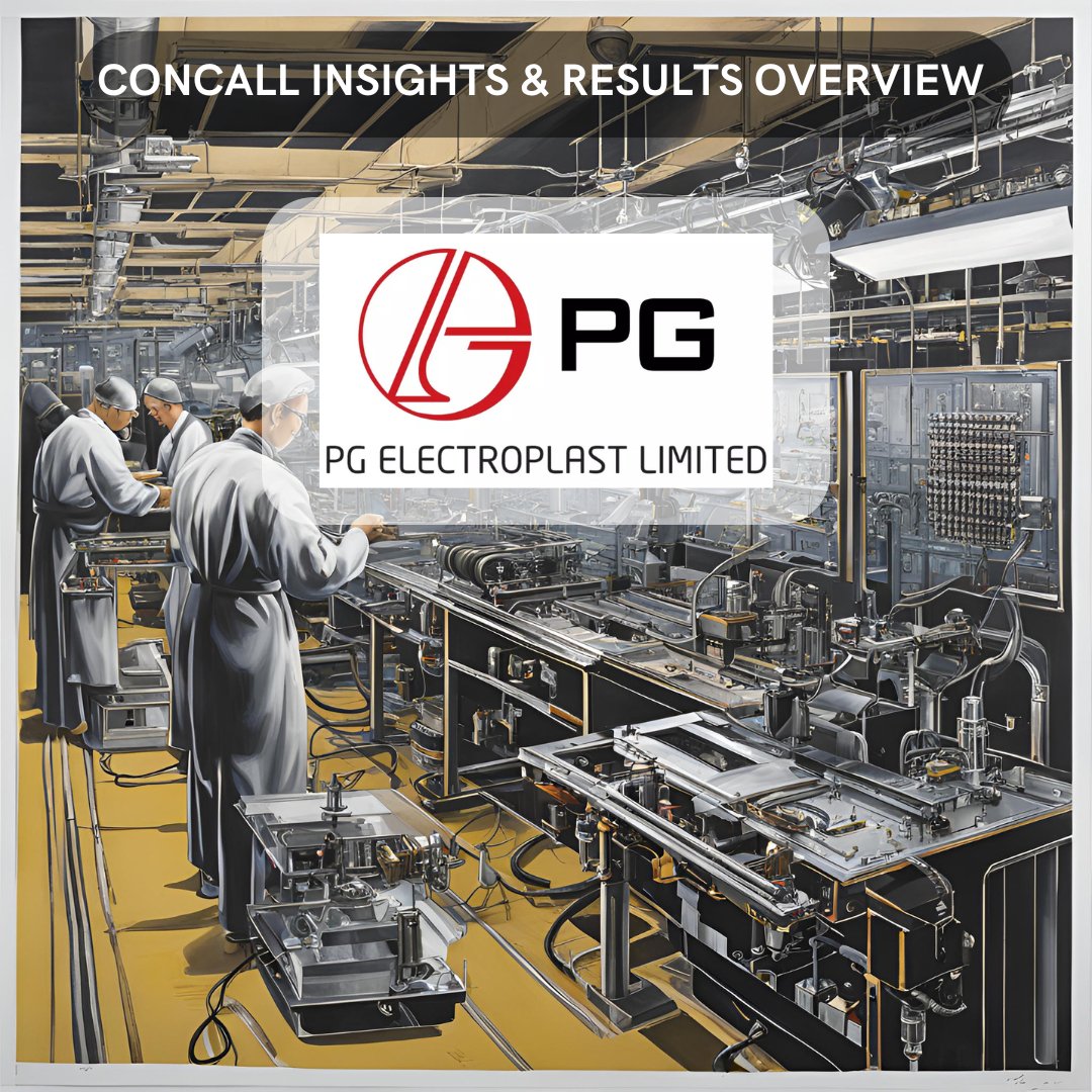 PG Electroplast LTD A detailed Analysis Summary of concall 👉M Cap: ₹ 16,450 Cr. 👉CMP: ₹ 629 👉P/E ...