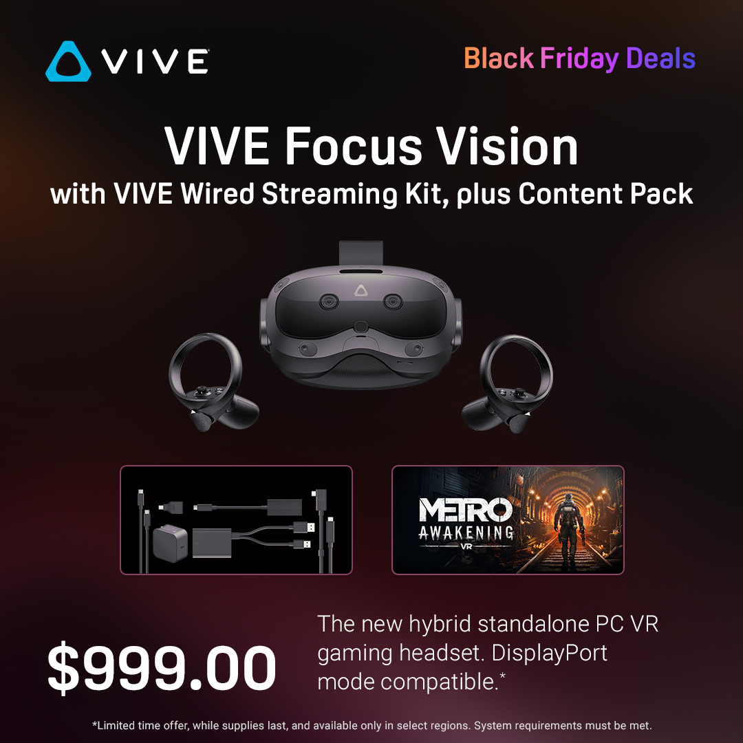 Vive Card HTC VIVE On X: "Buy The VIVE Focus Vision During Our Black