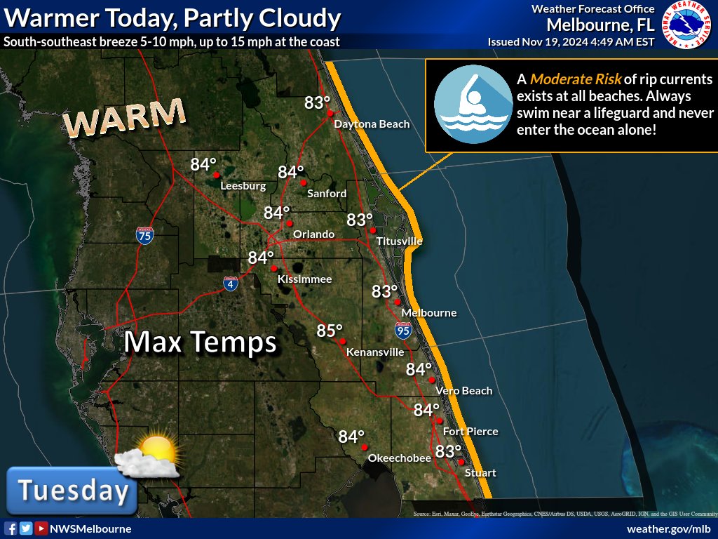 Current Weather Daytona Florida Map