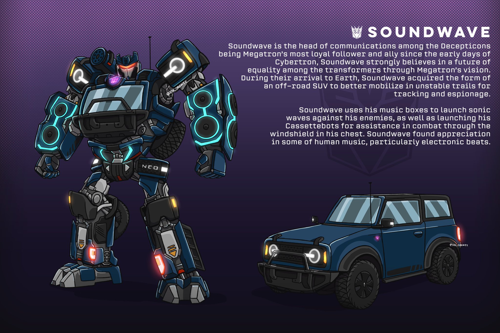 Transformers Soundwave Car