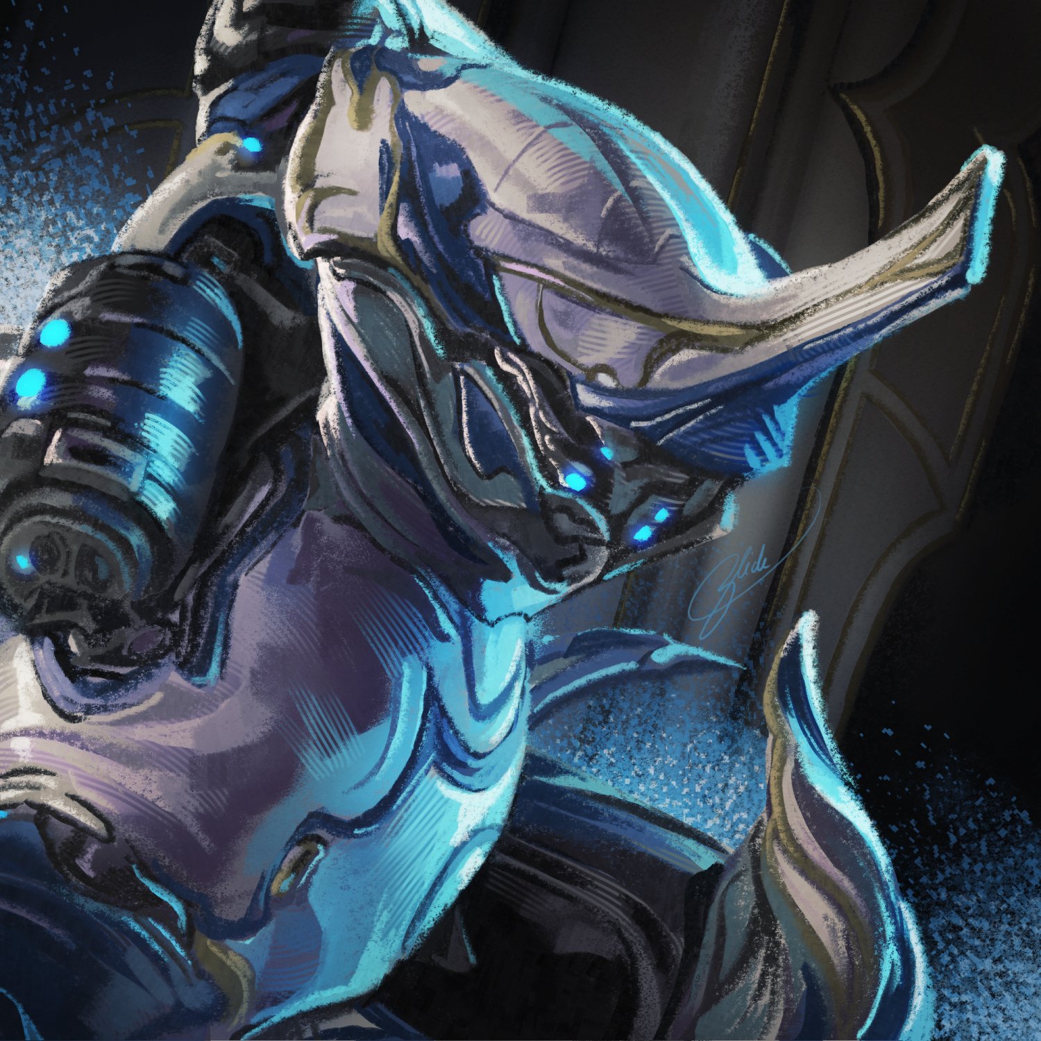 Frost Warframe Art WARFRAME Frost Tribal Helmet By RazulDarkwood On