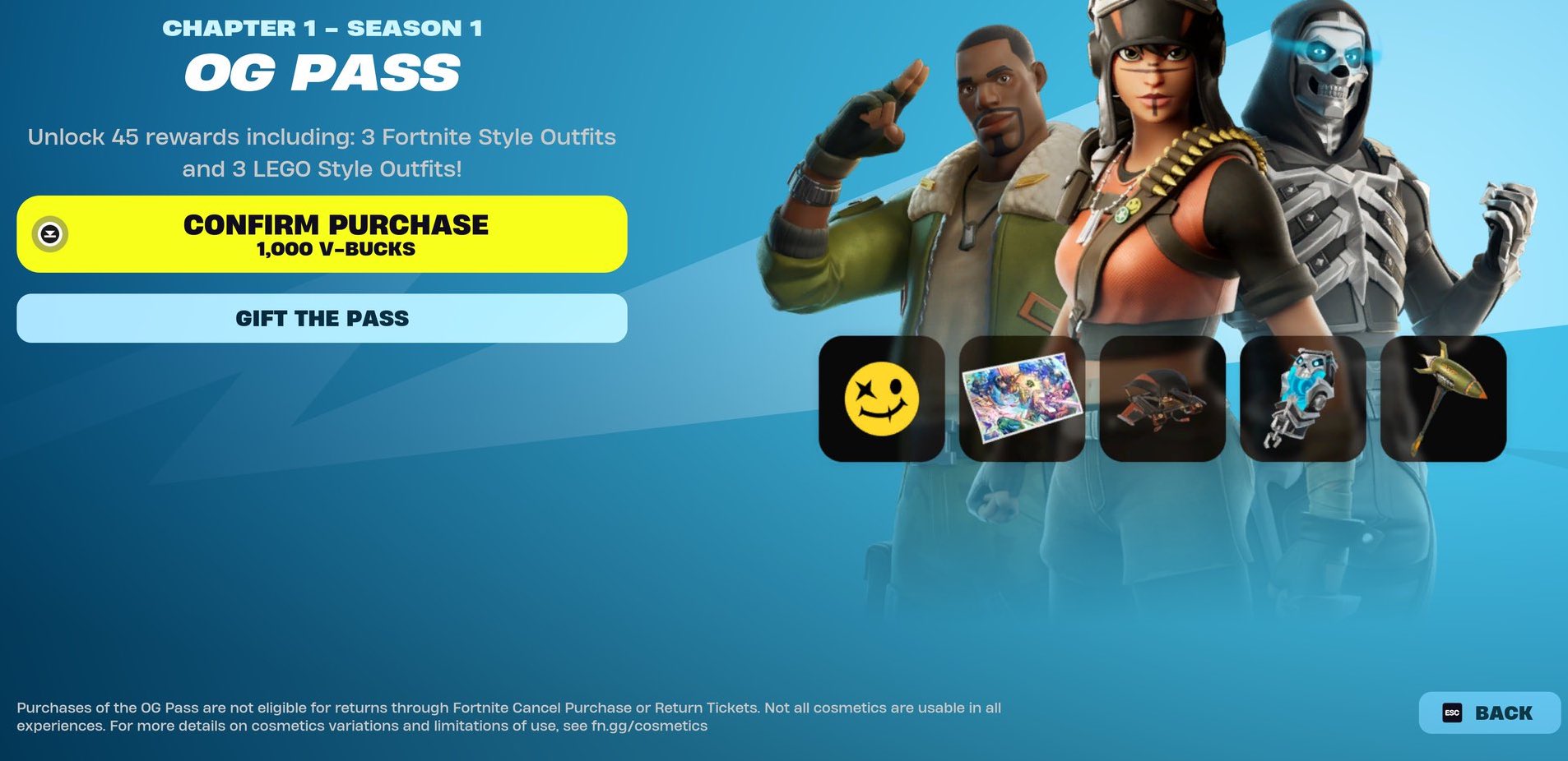 Fortnite Leaks News on X Fortnite OG Battle Pass will cost 1 000 VBucks https t BJcaysgUKt X