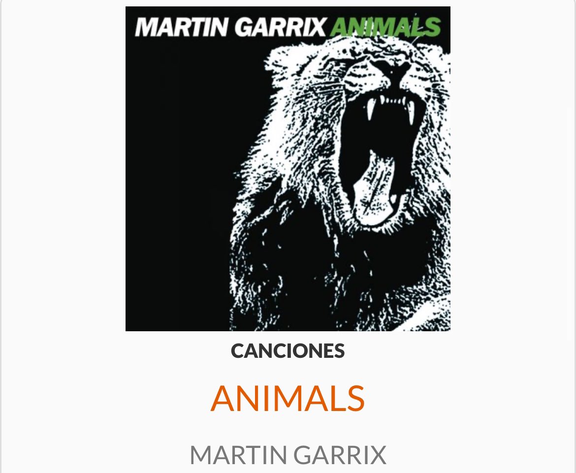 Album Animaux Martin Garrix