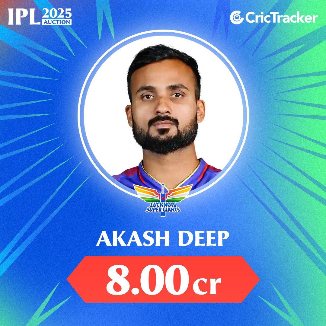 Akash Deep Logo Lucknow Super Giants Welcome Pacer Akash Deep Ahead Of
