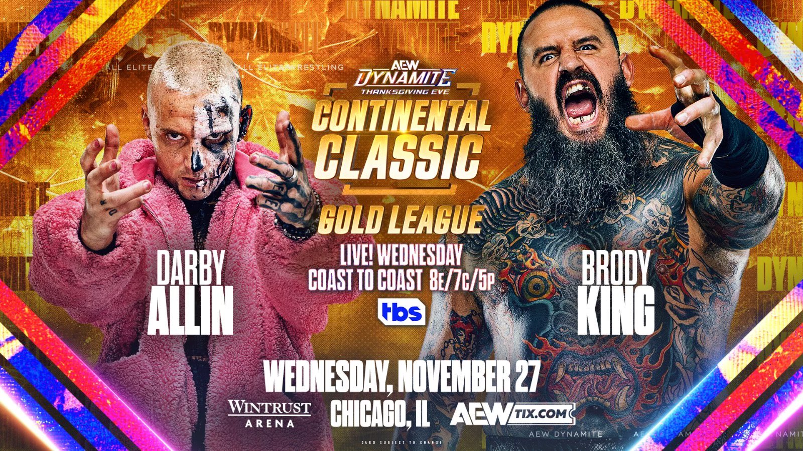 11/27/24 AEW Dynamite Live Thread: Thanksgiving Eve Edition 🦃🍁🦃 | Darby vs Brody | Shelton vs ...
