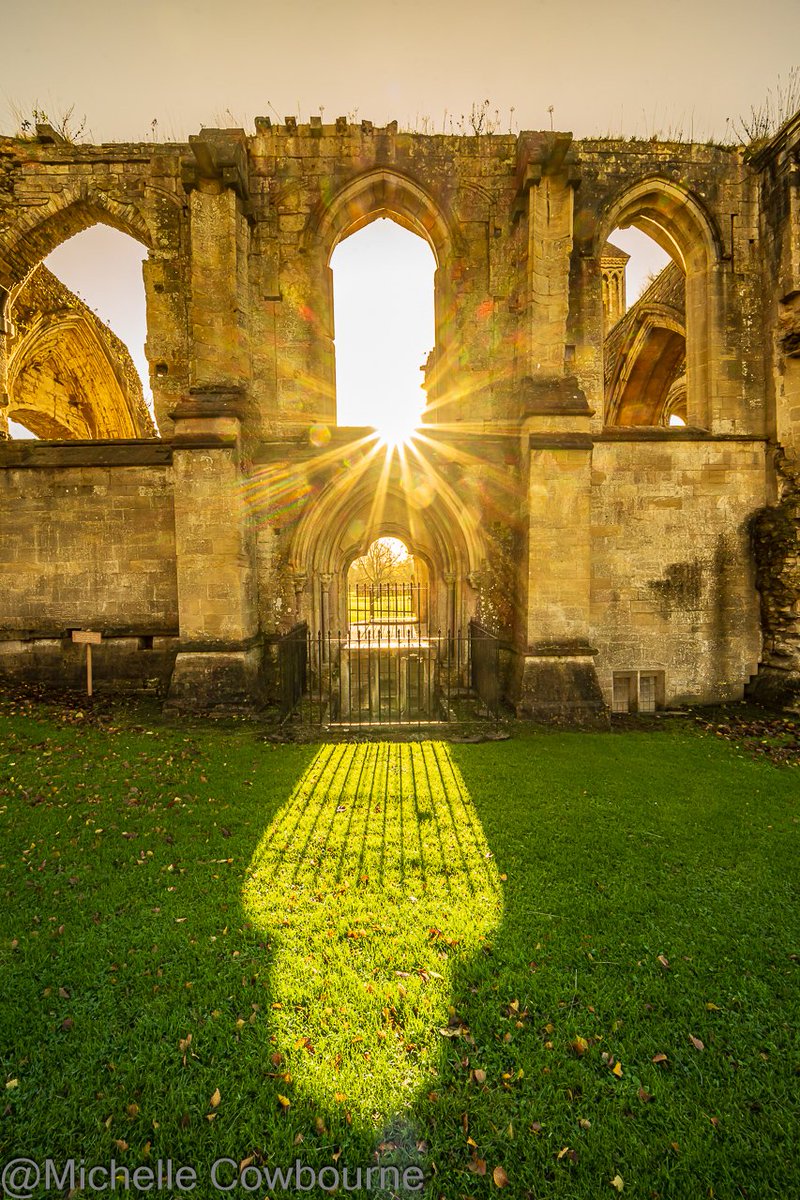 Michelle Cowbourne photo - Sunlight and shadows at Glastonbury Abbey ...