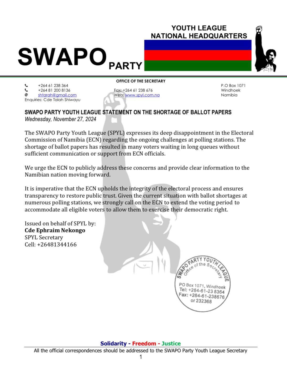Swapo Party Logo SWAPO Party Vice President Netumbo Nandi Ndaitwah