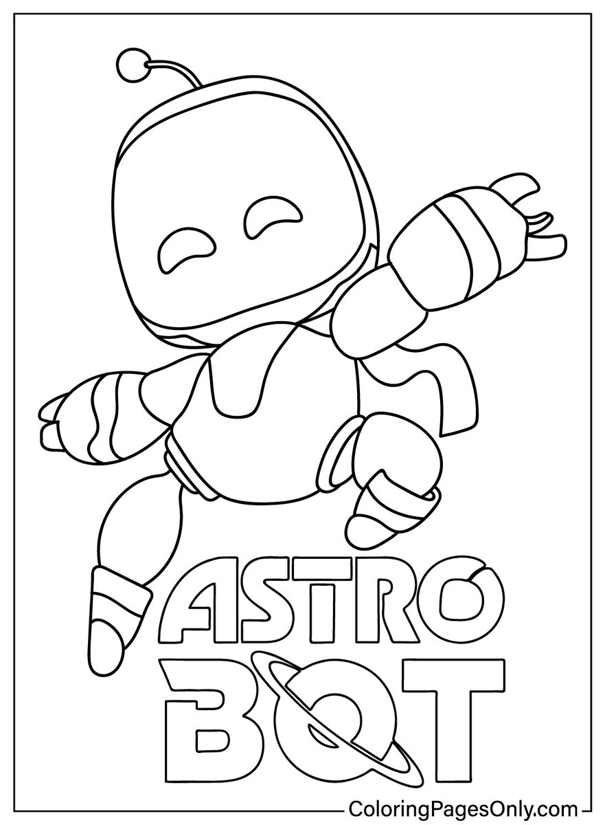 🤖 FREE Astro Bot coloring pages! 👉 https://t.co/vD2Li0PqBd #AstroBot # ...