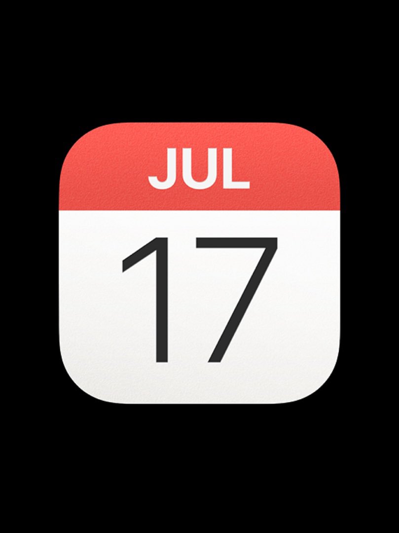 Apple Calendar App Icon