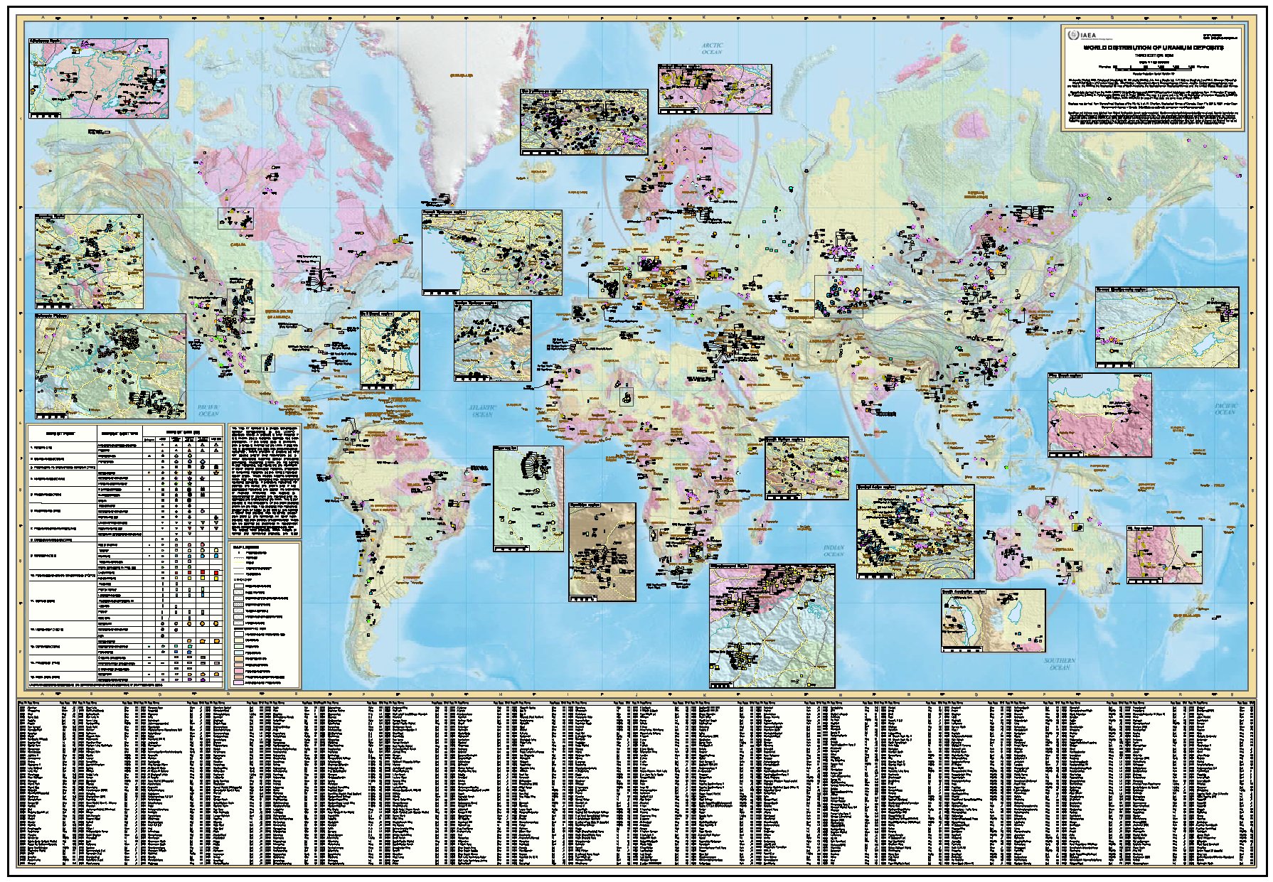 Uranium Deposits Map