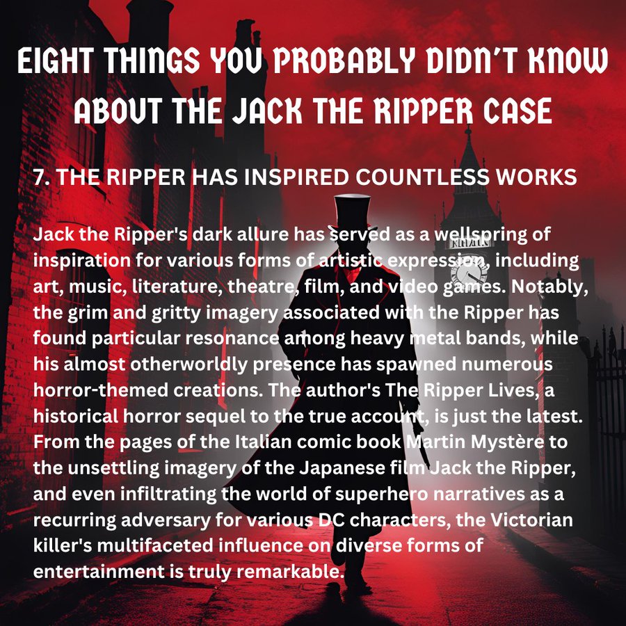 Kevin Morris's Blog - EIGHT THINGS YOU PROBABLY DIDN'T KNOW ABOUT THE JACK THE RIPPER CASE ...