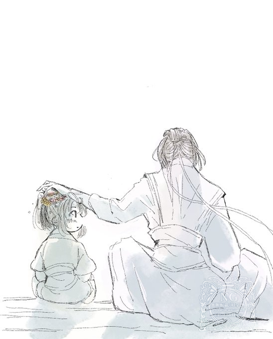 今月描いた絵を晒そう #MDZS 江澄誕、金凌誕、いい夫婦、風呂桶のある…いい月でした 」EastBudの漫画