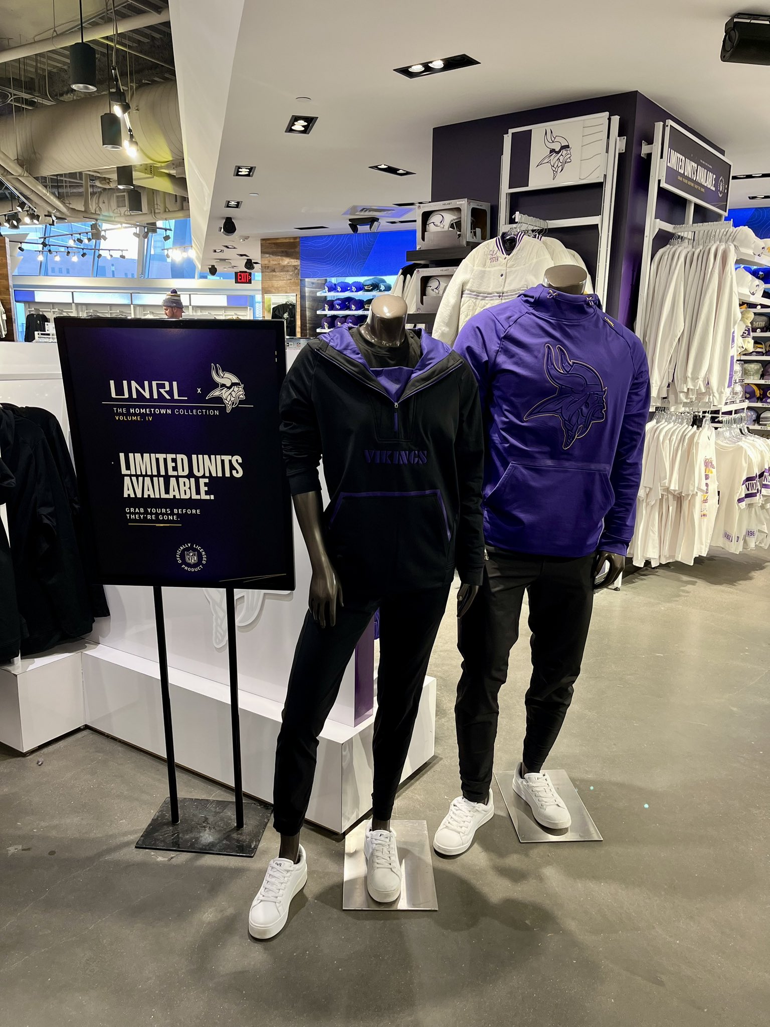 Vikings Apparel Store Displays