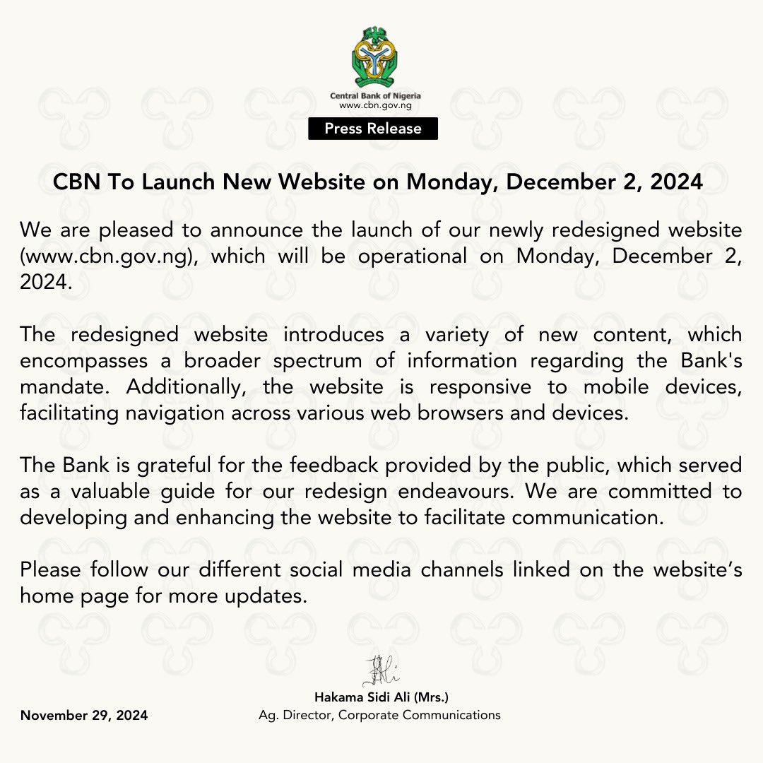 Xcbn NEW FX CODE: CBN TO CRACK DOWN ON UNETHICAL PRACTICES