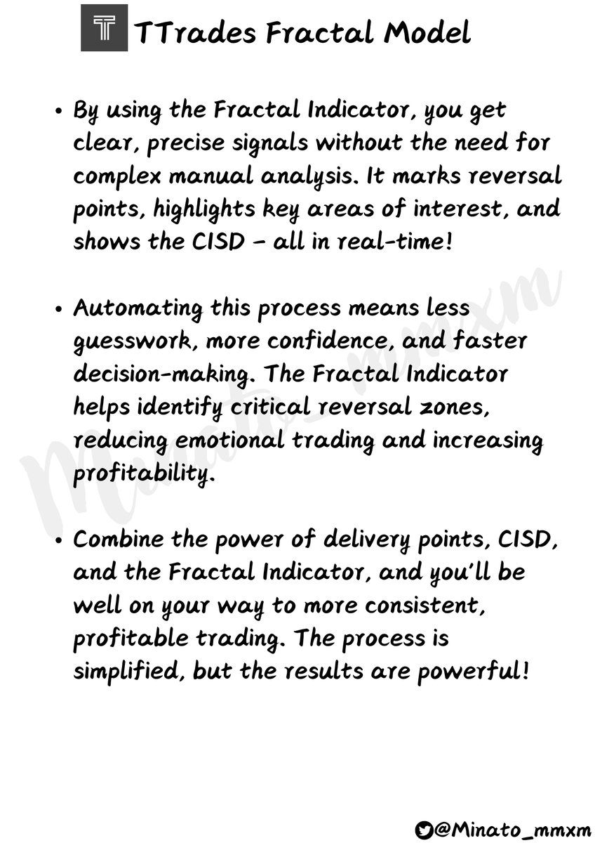TTrades Fractal Model The only model you should know🤫 Thread🧵 Credits ...