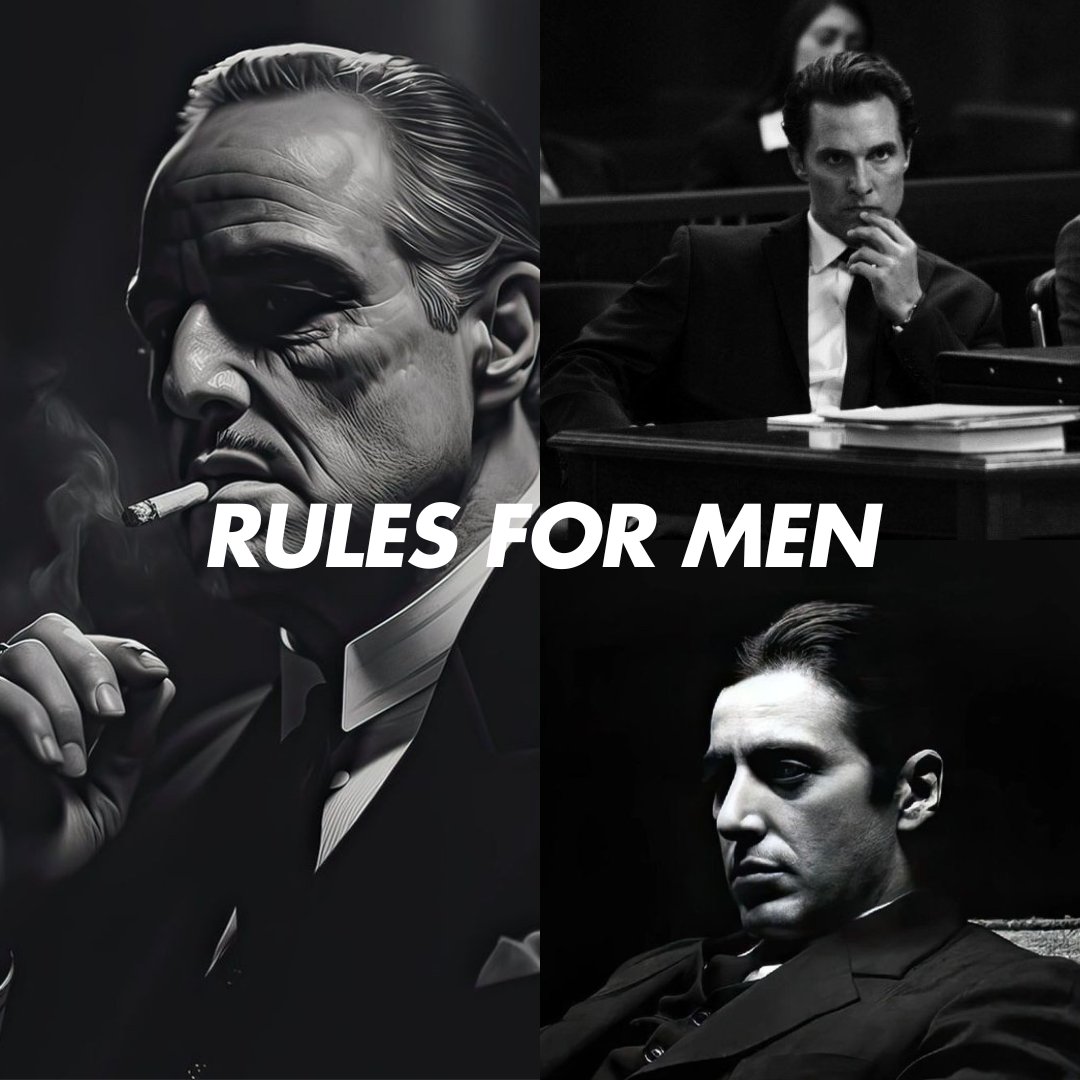 22 Rules For Men: 1. Never make fun of yourself or your faults to get a ...