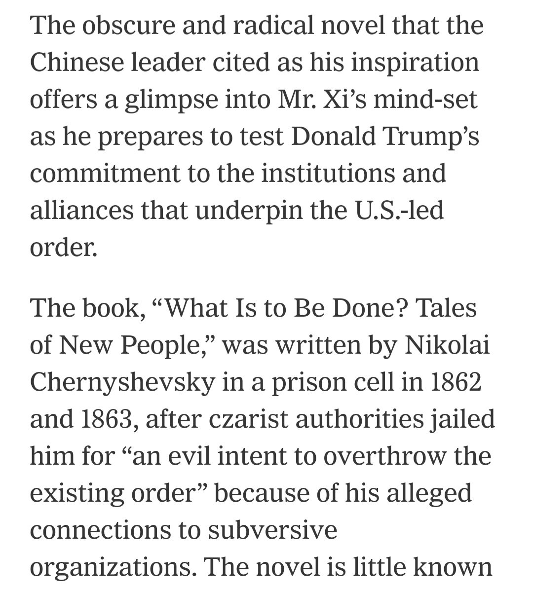 Xi Jinping's Spiritual Guide: Chernyshevsky's 'What is to be Done ...