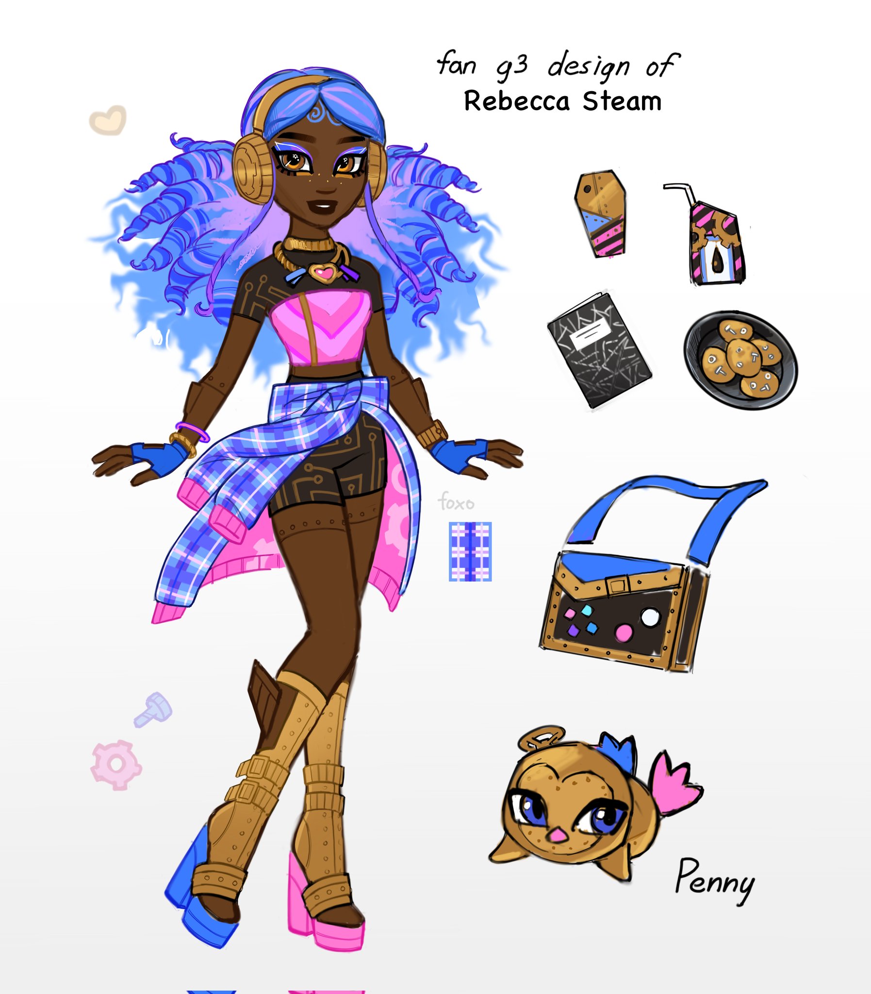 Robecca Steam Drawing NEW! 2012 MONSTER HIGH DEAD TIRED ROBECCA STEAM!