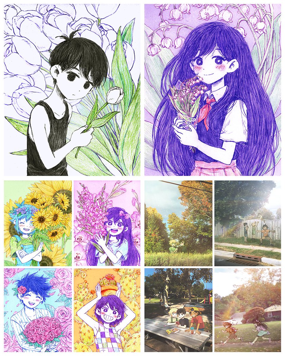 「OMOCAT and OMORI artwork and goods from the OMOCAT & OMORI A」OMOCATの漫画