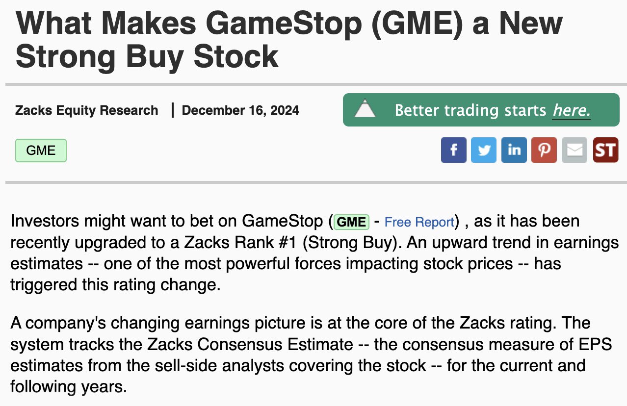 Zacks Research Research Wizard – Zacks' Top Of The Line Stock
