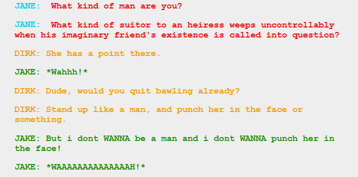 Homestuck Jake English Quotes Cookie Fonster's Homestuck Reflections