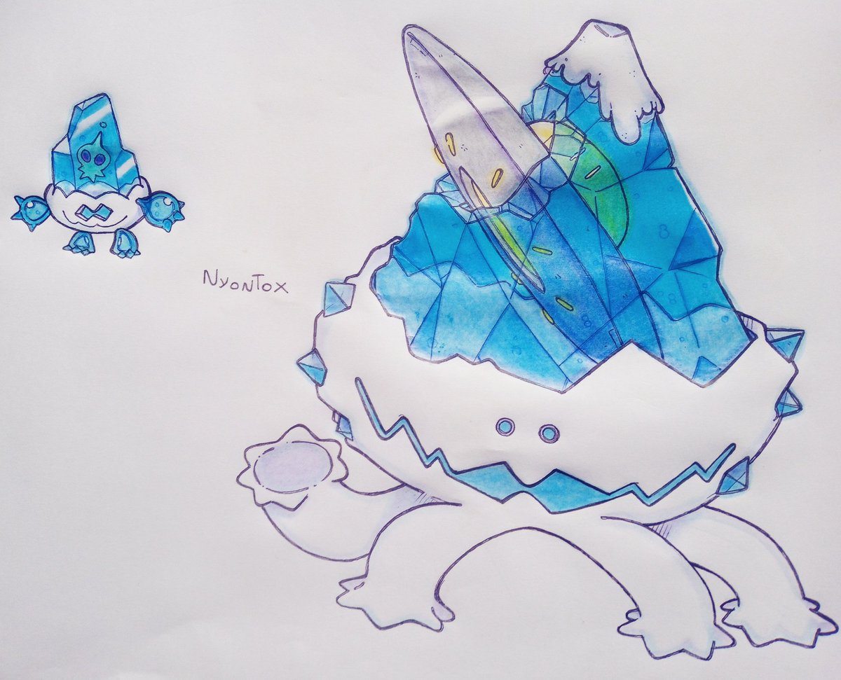 Chillien & Cryodisc. Ice Ice/Steel Type. #Pokemon #Fakemon #Christmas ...