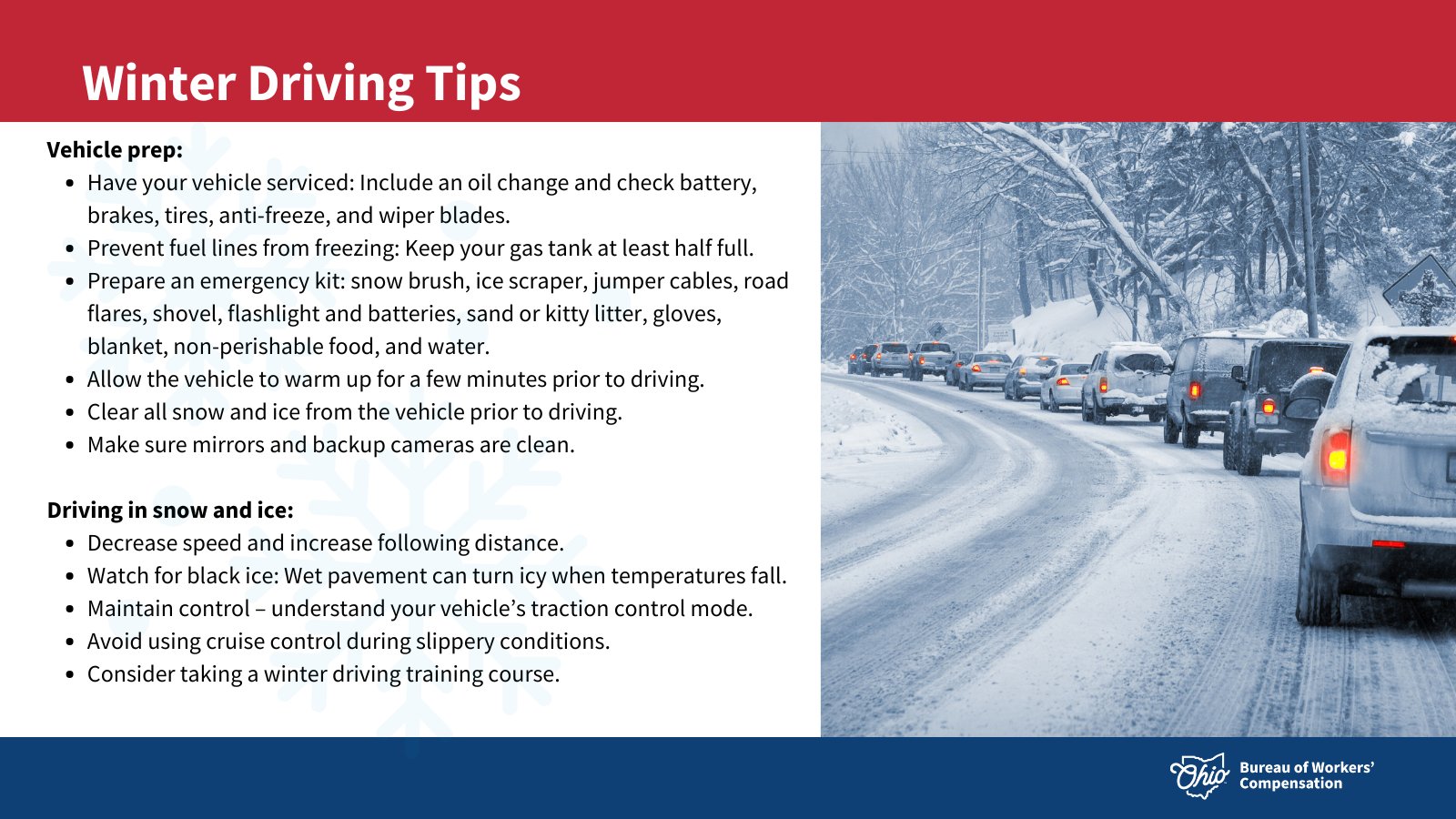 Safe Winter Driving Tips Employees Stay Safe On The Roads: Winter