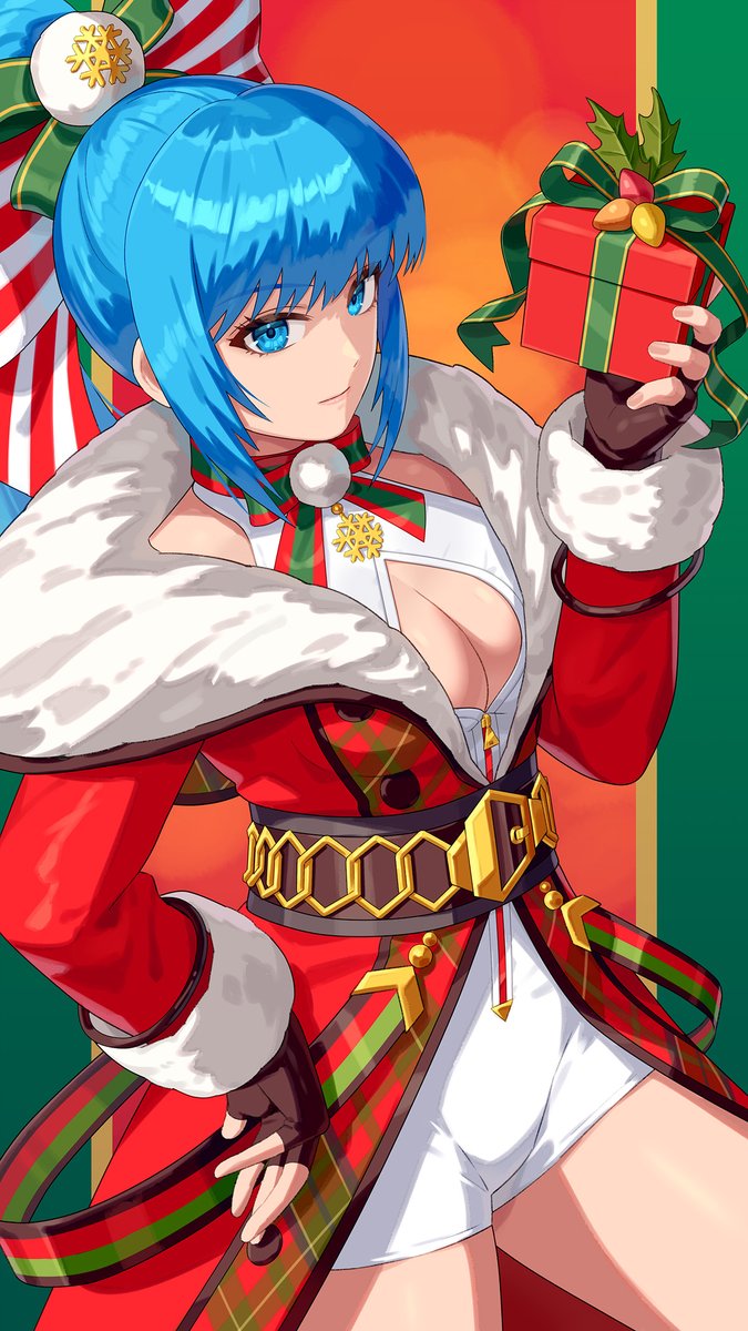 レオナ・ハイデルン 「クリスマス・レオナ (加筆)#KOF 」|yagiのイラスト