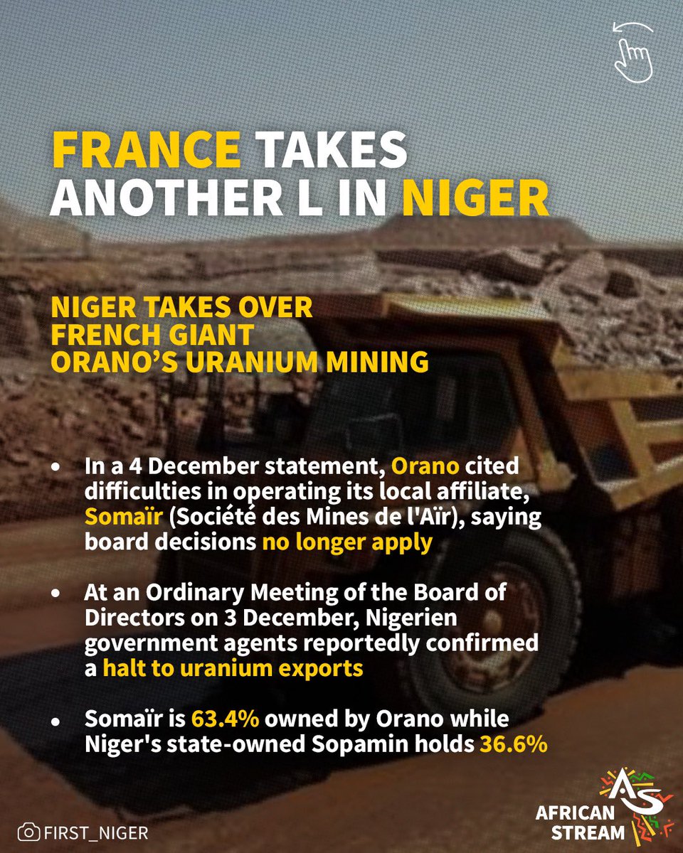Niger takes over Orano Former coloniser France has suffered another ...