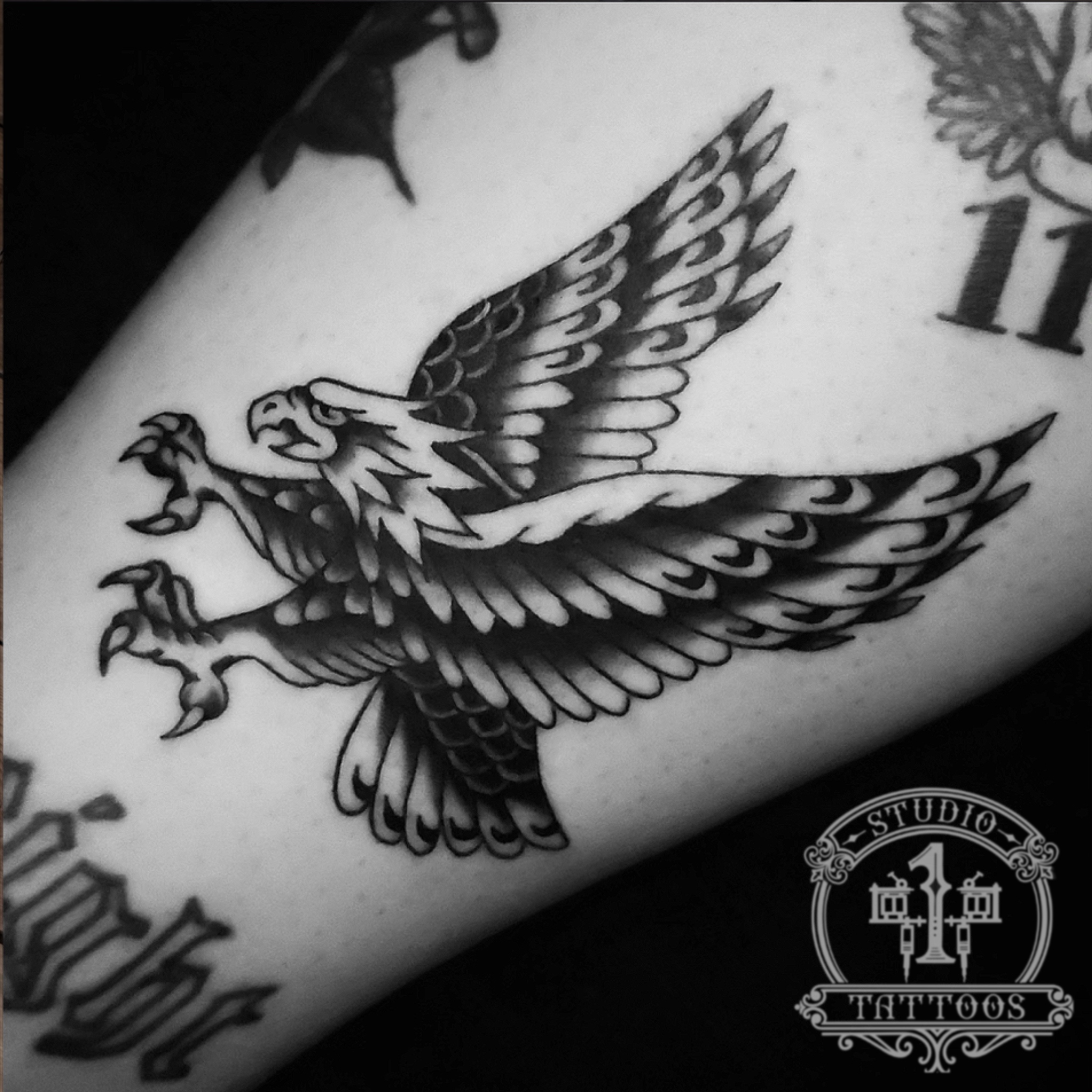 Stencil Eagle Tattoos