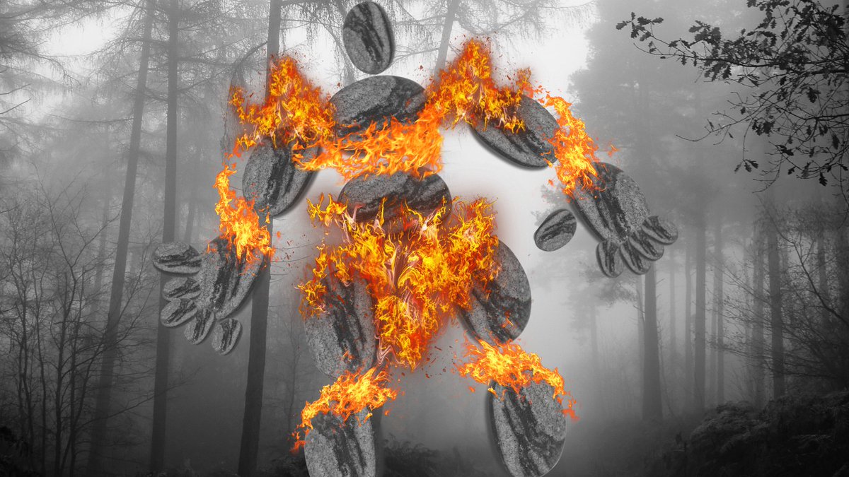 Meet Charred Sprit he is a pebble monster "concept" that I made, and I ...