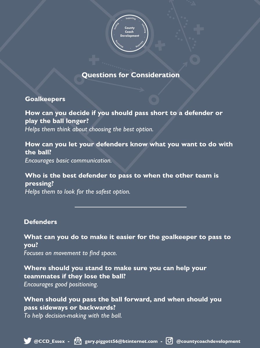 We as coaches quite rightly consider the coaching points we want to ...