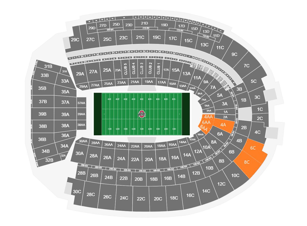 Ohio State Stadium Seating Chart College Football Playoff Championship