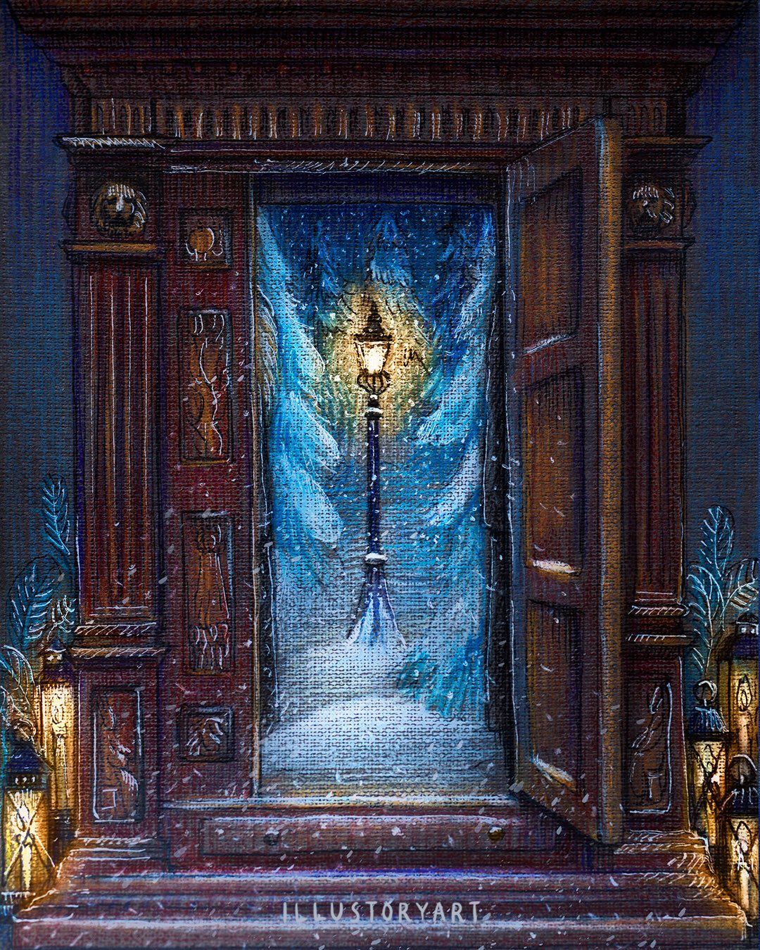 Our Antique Narnia Wardrobe As A Doorway Into The Studio Interior