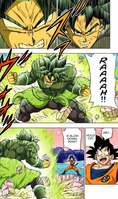 Broly Attempts To Go All Out And Tra.. | Dragon Ball Manga Panels さんの ...